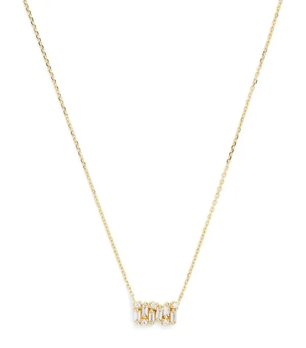 SUZANNE KALAN Yellow And Diamond Shimmer Necklace - Gold