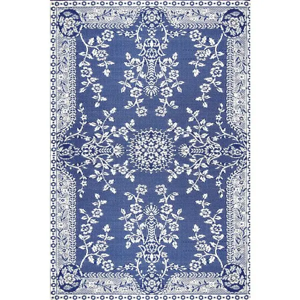 MAD MATS Garland Rug - Blue White - 6'x9'
