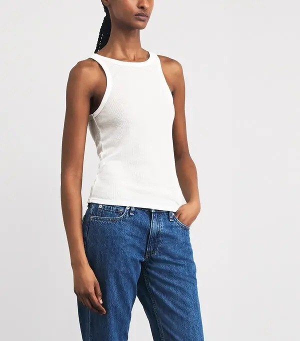 SKIMS Semi-sheer Ribbed Tank Top