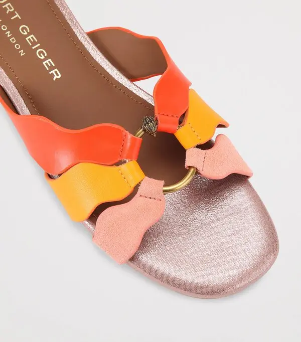 Kurt Geiger Leather Sun Wave Sandals