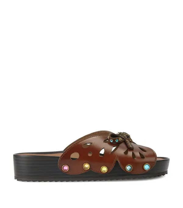 Kurt Geiger Leather Boho Butterfly Sandals - Brown
