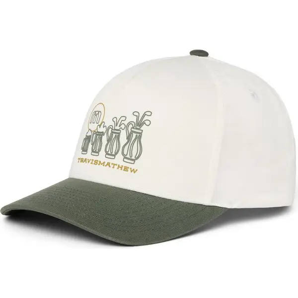 Travis Mathew Beerly Beloved Snapback Baseball Cap - Off-white