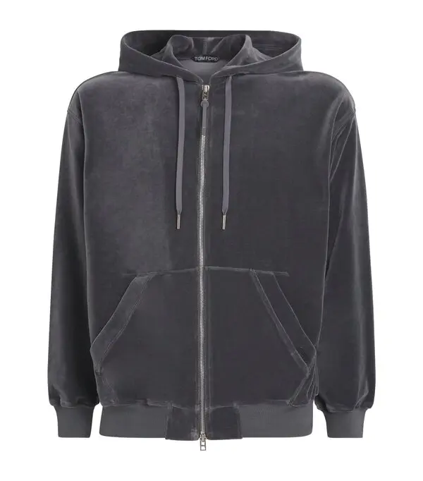 TOM FORD Velour Zip-up Hoodie