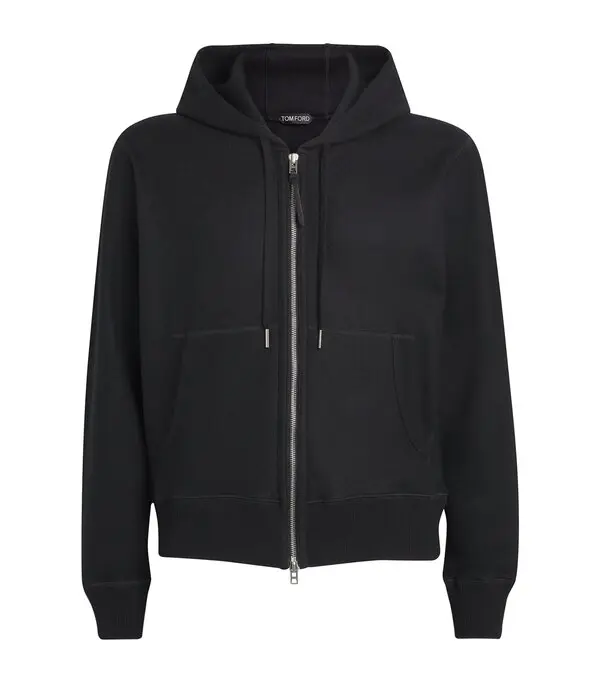 TOM FORD Cashmere Zip-up Hoodie - Black