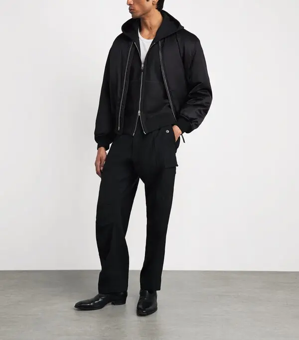 TOM FORD Cashmere Zip-up Hoodie - Black