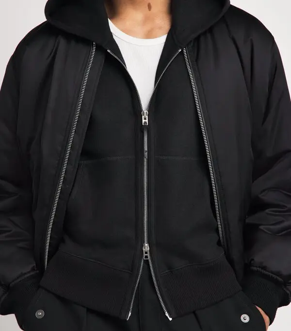 TOM FORD Cashmere Zip-up Hoodie - Black