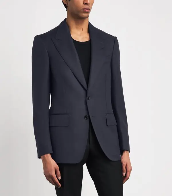 TOM FORD Wool-mohair-silk Shelton Blazer