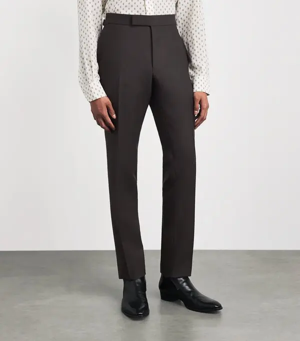 TOM FORD Wool-mohair Tailored Trousers