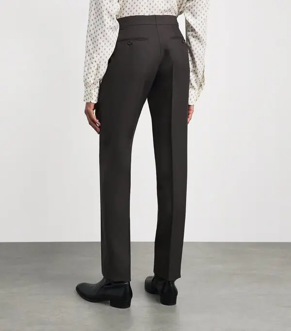 TOM FORD Wool-mohair Tailored Trousers