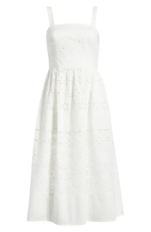 Sam Edelman Cotton Eyelet Midi Dress