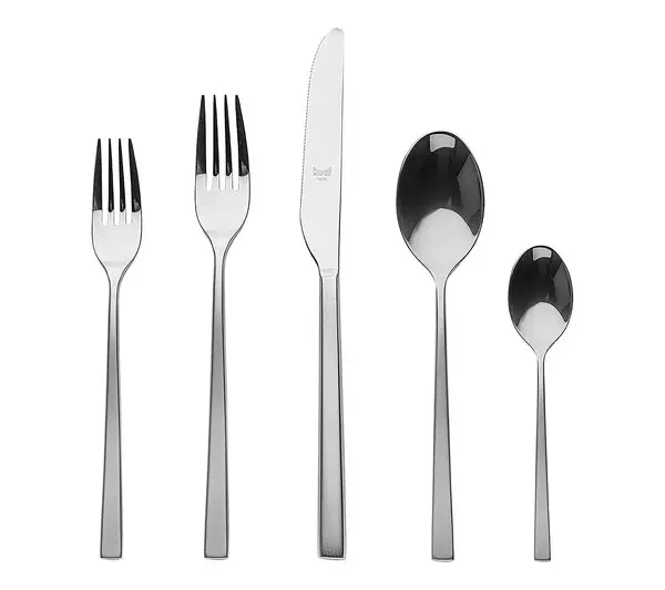 MEPRA 5 Pc Atena Flatware Set Frozen