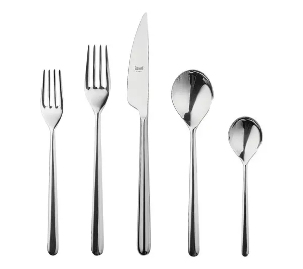 MEPRA 5 Pc Linea Flatware Set- Mirror - One-color