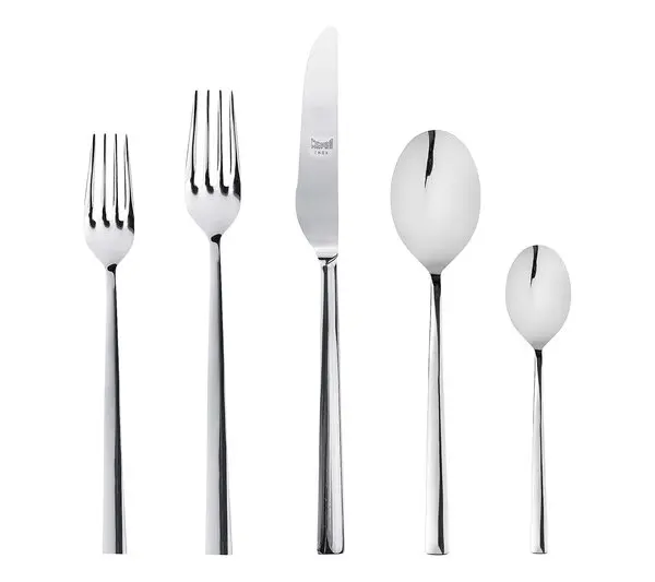 MEPRA 5 Piece Stainless Steel Atena Flatware Se T - Silver