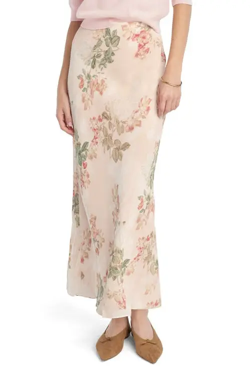 FAVORITE DAUGHTER The Favorite Floral Maxi Skirt - Light Peach Rose G