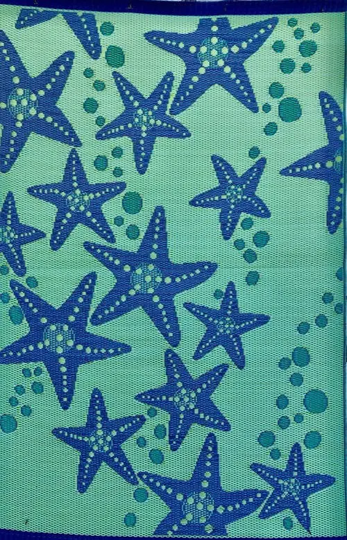 MAD MATS Starfish Rug - Blue Green - 5'x8'
