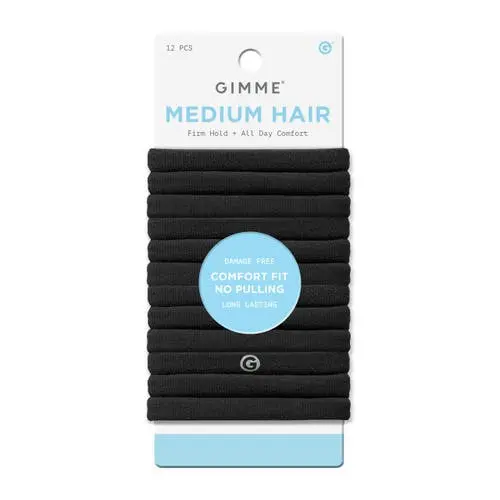 GIMME BEAUTY Medium Hold Hair Bands - Black