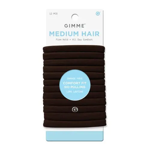 GIMME BEAUTY Medium Hold Hair Bands - Dark Brown