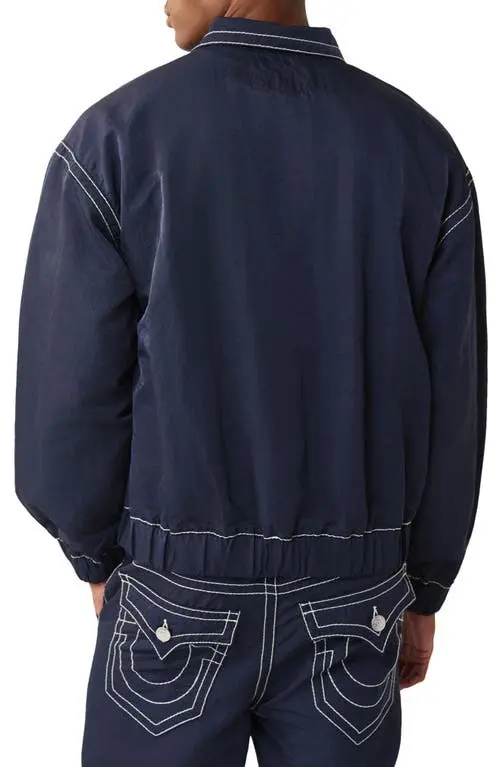 True Religion Big T Nylon Quarter Zip Jacket