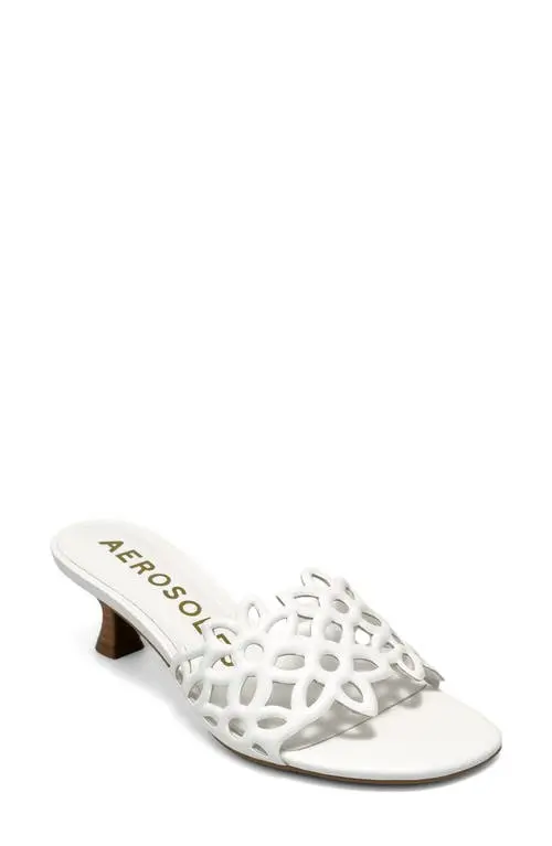 Aerosoles Kirah Sandal - Bright White Fx Nappa
