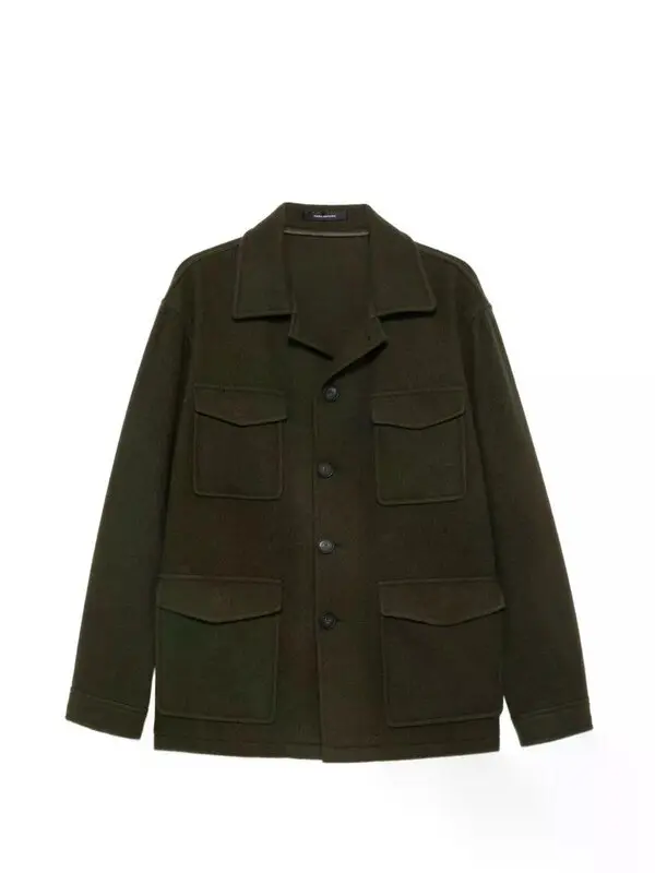 Tagliatore Buttoned Shirt Jacket - Green