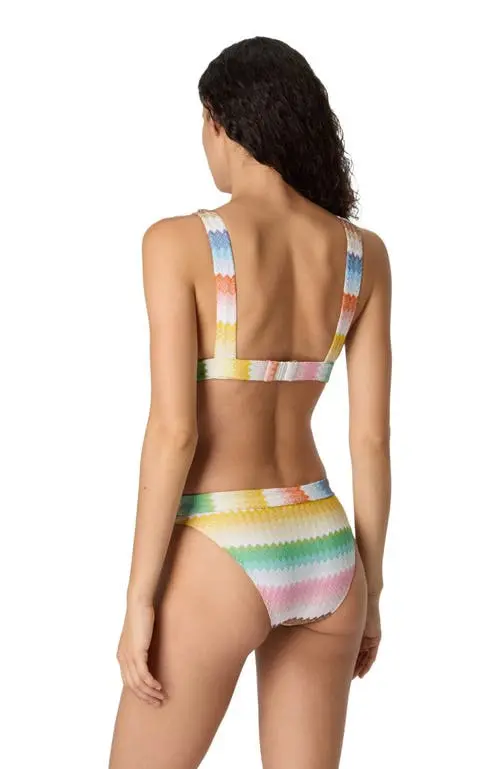 Missoni Bralette Bikini With Dégradé Zigzag Pattern