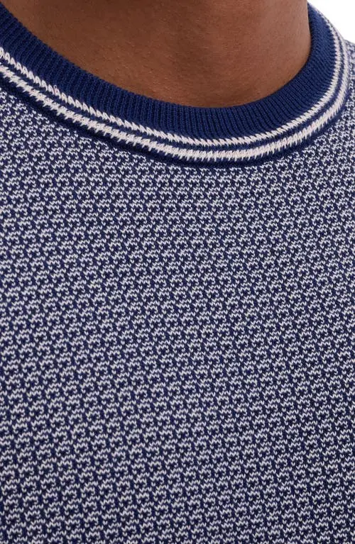 Bugatchi Micro-jacquard Knit Cotton Sweater