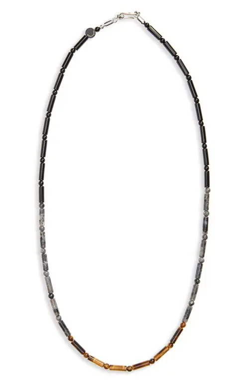 Caputo & Co Bar And Stone Beaded Necklace