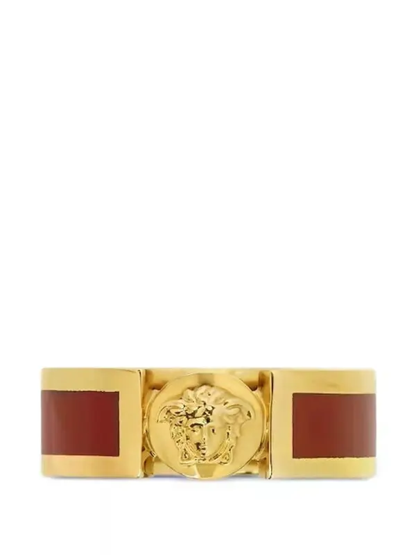 Versace Medusa-motif Band Ring - Gold