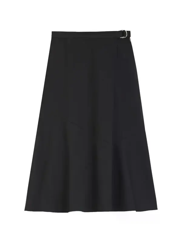 BOSS Buckle-detail Midi Skirt - Black