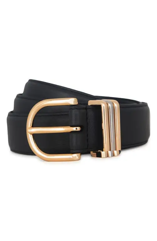 FAVORITE DAUGHTER Triple Ring Leather Belt