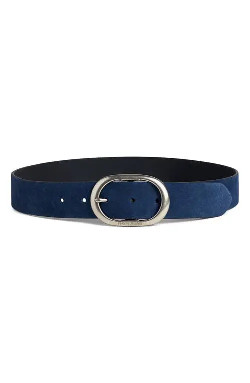FAVORITE DAUGHTER The Contour Suede Belt - Navy