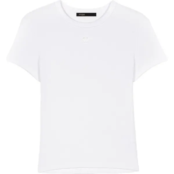 Maje Cotton T-shirt - White
