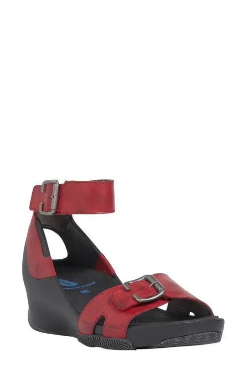 WOLKY Eraza Ankle Strap Sandal - Red