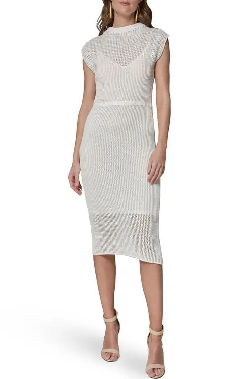 Donna Karan New York Knit Sheath Dress - Cream