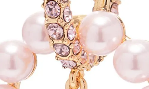 Tory Burch Moondance Faux Hoop Earrings - Pink