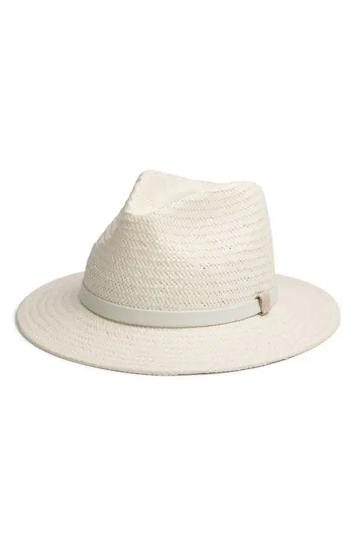 Rag & Bone Packable Straw Fedora - Ivory