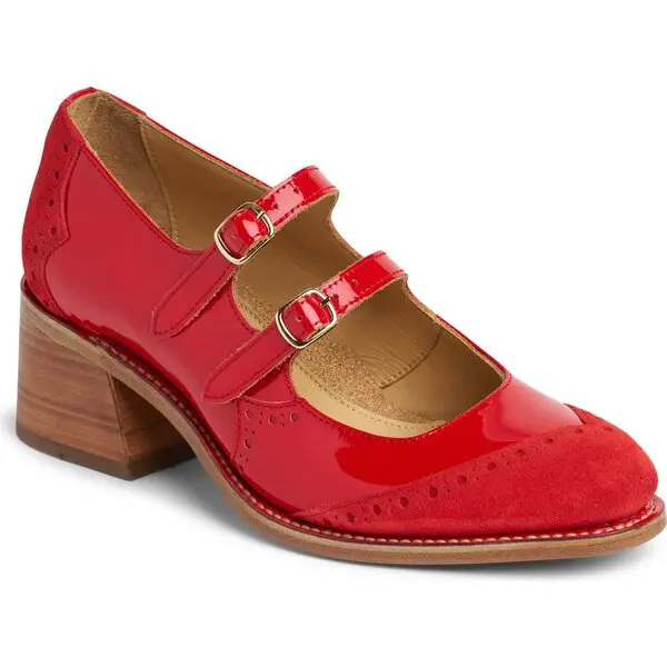 THE OFFICE OF US Miss Amelie Mary Jane Pump - Chili Pepper