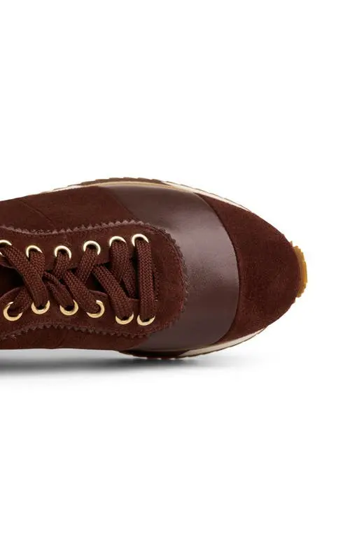THE OFFICE OF US The Quinn Lace-up Sneakers - Chocolate