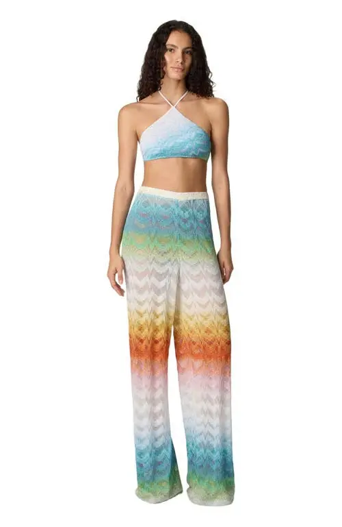 Missoni Cover-up Trousers In Shaded Lamé Viscose - Multicoloured