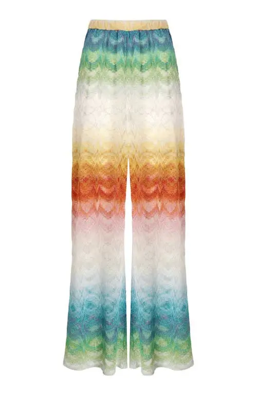 Missoni Cover-up Trousers In Shaded Lamé Viscose - Multicoloured