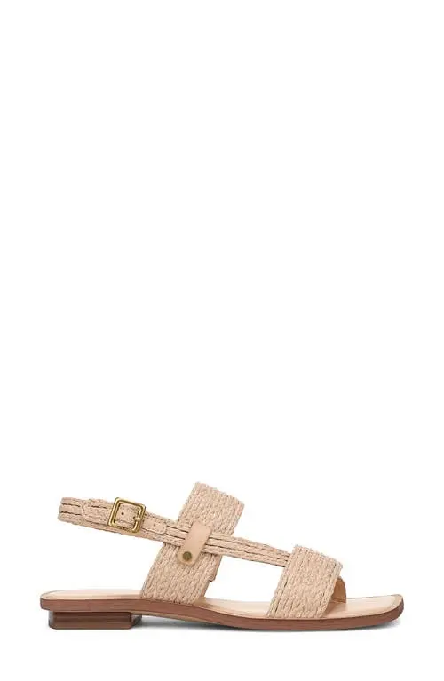 Franco Sarto Leather Sandals - Straw
