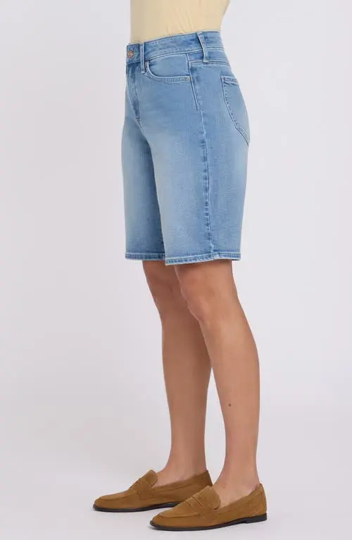 NYDJ Lilly Relaxed Denim Shorts - Blue Valley