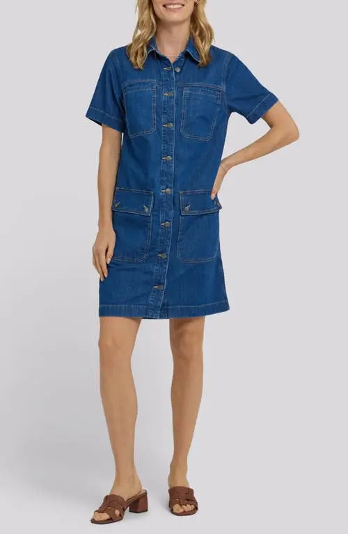 NYDJ Denim Utility Dress - Medium Indigo