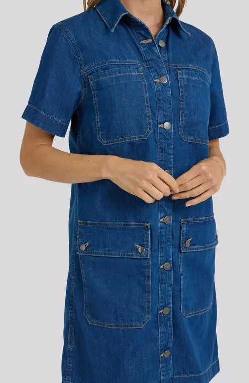 NYDJ Denim Utility Shirt Dress