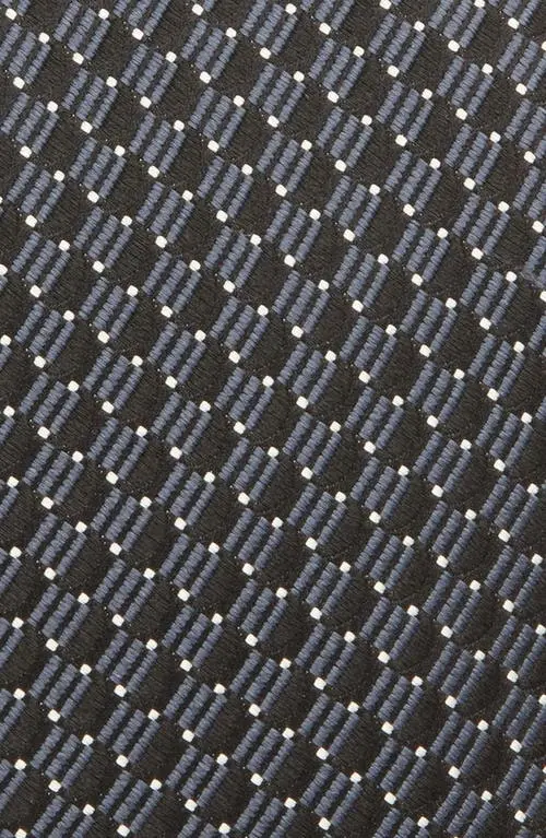 TOM FORD Geo Jacquard Mulberry Silk Neck Tie - Black