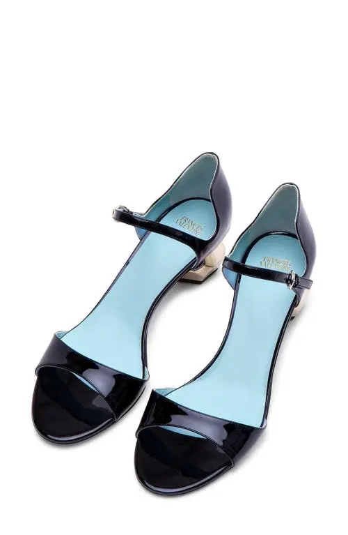 FRANCES VALENTINE Bella Ankle Strap Sandal - Navy