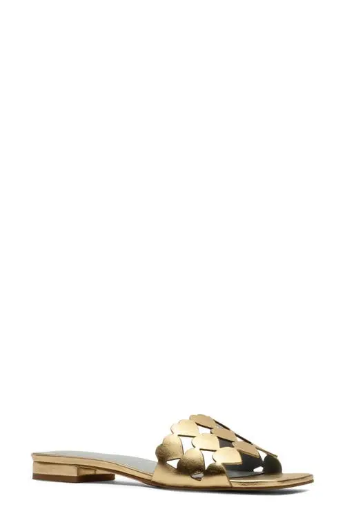 FRANCES VALENTINE Heart Slide Sandal - Platino