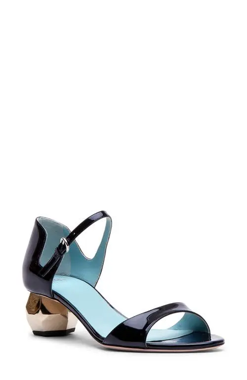 FRANCES VALENTINE Bella Ankle Strap Sandal - Navy