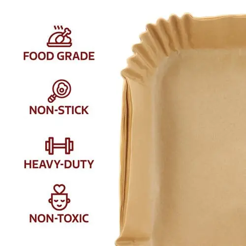 MEGACHEF Air Fryer Square Parchment Paper Liners