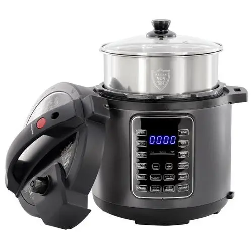 MEGACHEF 6 Quart 11-in-1 Electric Pressure Cooker